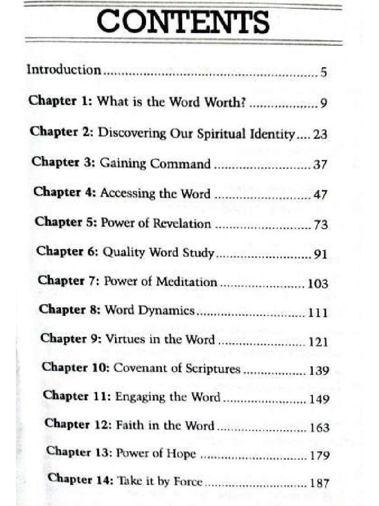 Turnaround Power of The Word - Bishop David Oyedepo | PDF