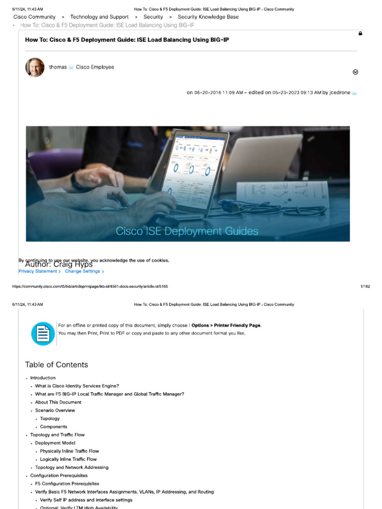 How To - Cisco & F5 Deployment Guide - RADIUS, ISE Load Balancing Using ...