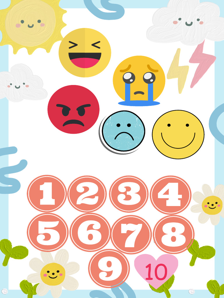 Soft Blue Kids Cute Page Border | PDF