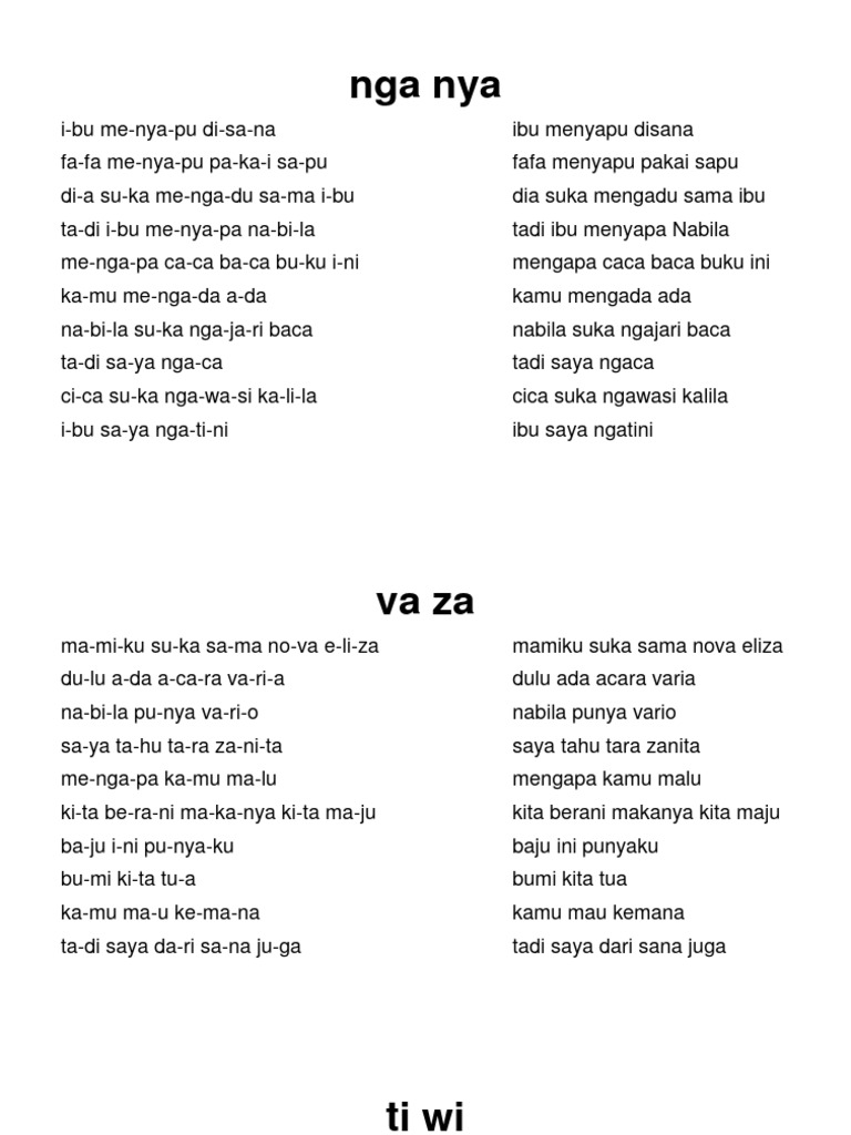 Buku Baca TK-2 | PDF