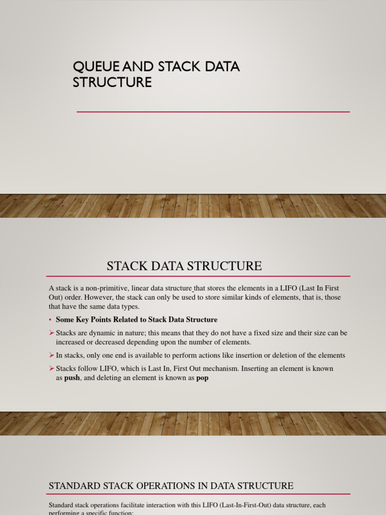 Queue And Stack Data Structure Pdf Queue Abstract Data Type Computer Programming