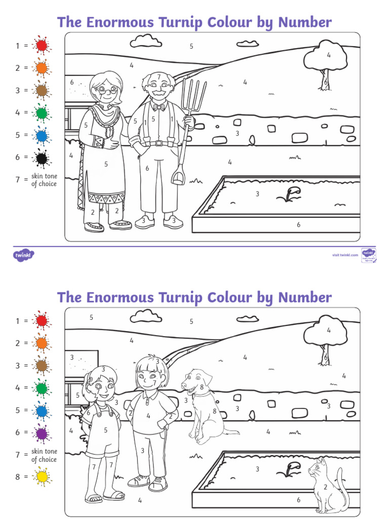 T M 1663537039 Eyfs The Enormous Turnip Colour by Number Activity ...