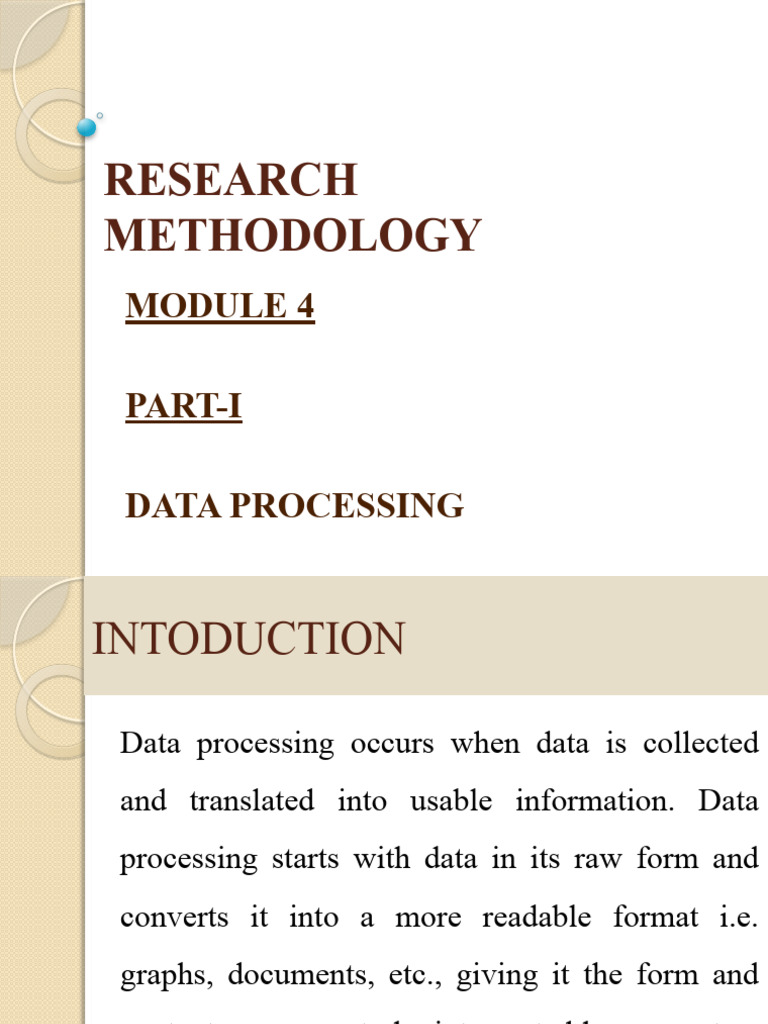 RM Module 4 Part 1 | PDF | Data | Information