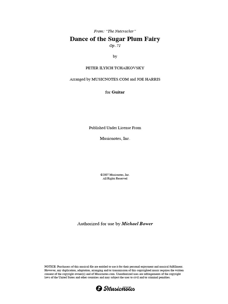 Nutcracker Suite Guitar Tab | PDF