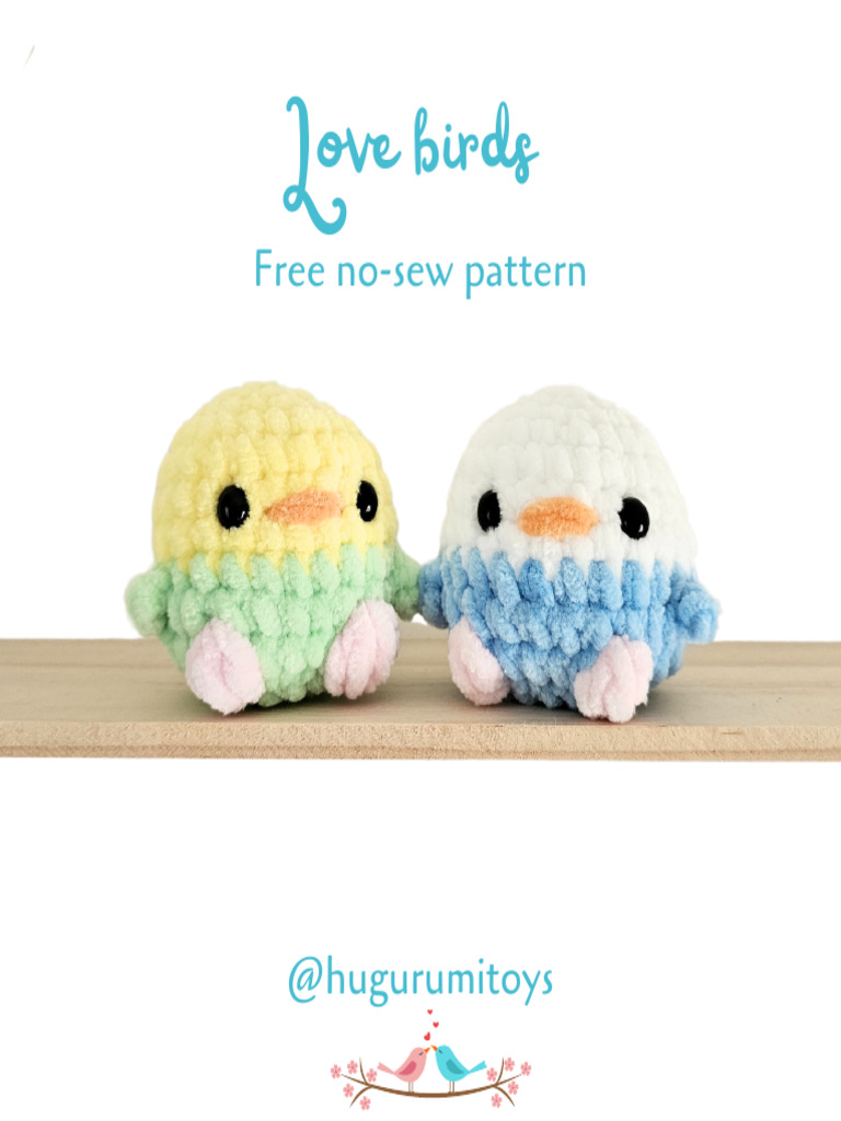 Love Birds - PDF Pattern Hugurumitoys WHITE | Download Free PDF ...