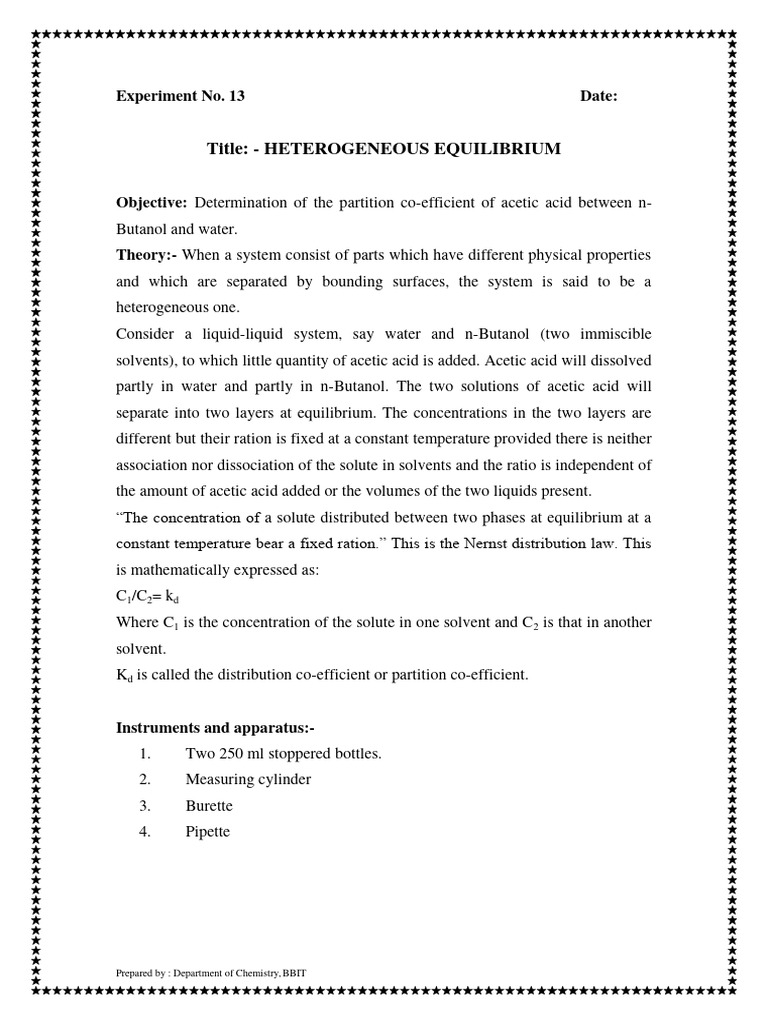 Heterogeneous Equilibrium | PDF | Titration | Chemistry