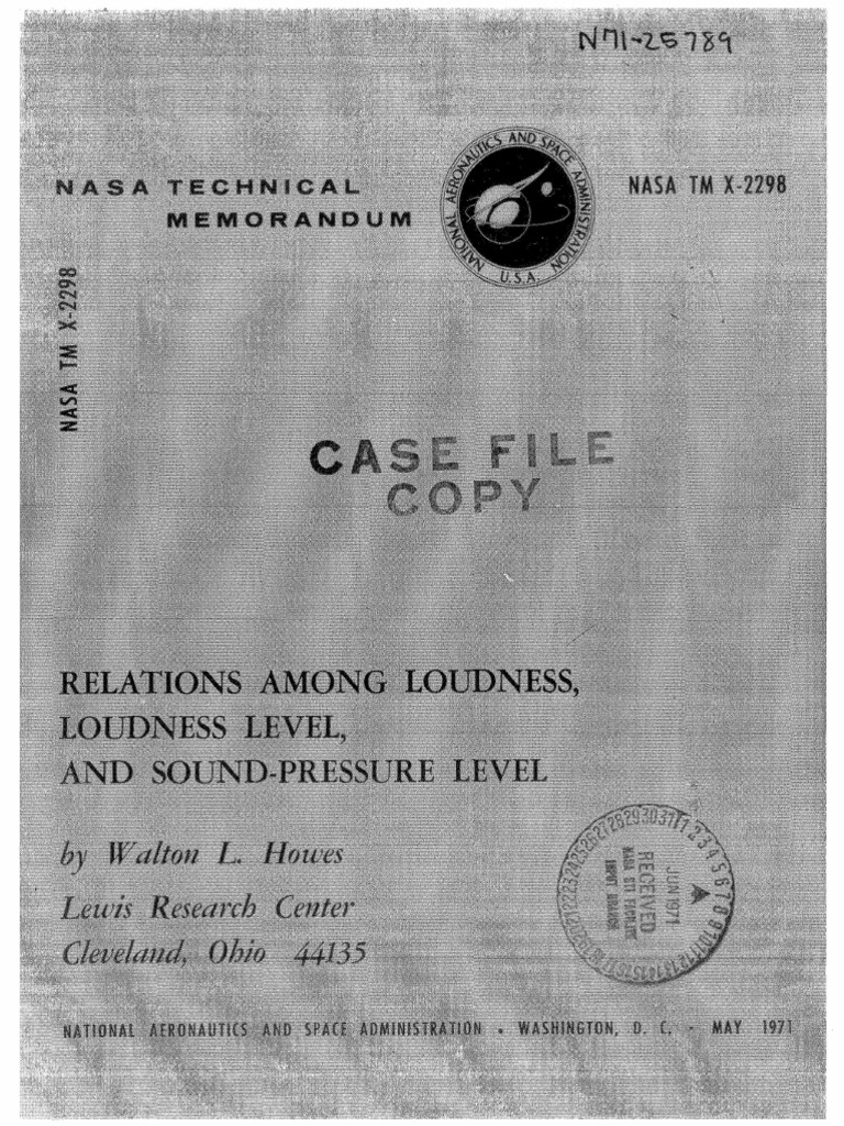 Acoustic Loudness Formulas Report | PDF | Sound | Equations