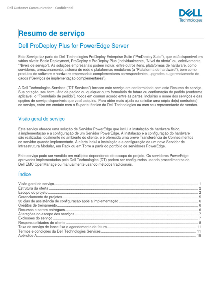 Dell Prodeploy Plus For Poweredge Server SB PT BR | PDF | Rede de ...