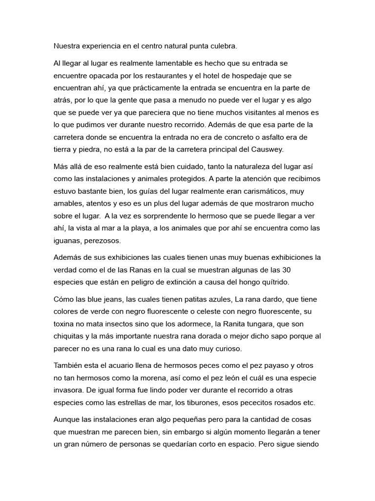 Punta Culebra | PDF | Pescado