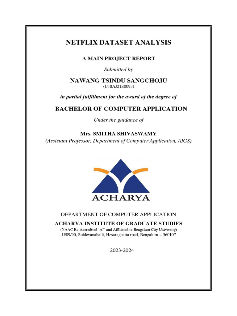 Project Report Front Pages (1) | PDF | Data | Data Science