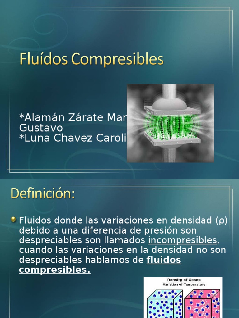Fluidos Compresibles e Incompresibles | PDF | Flujo compresible ...