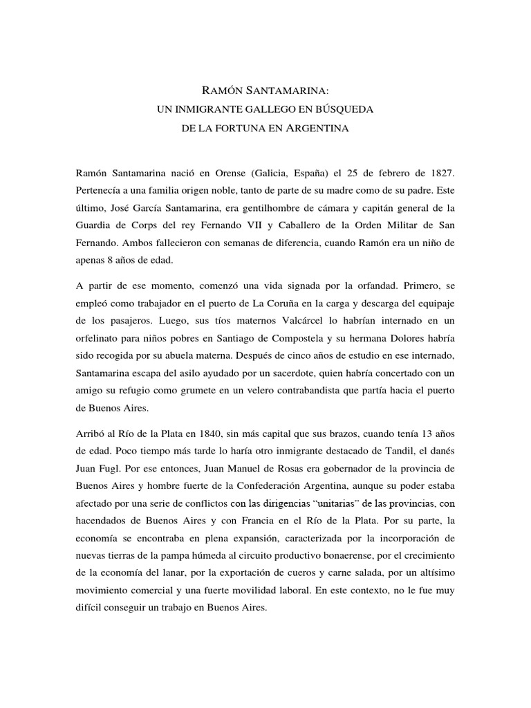 Biograf_a de Ram_n Santamarina | PDF | Argentina