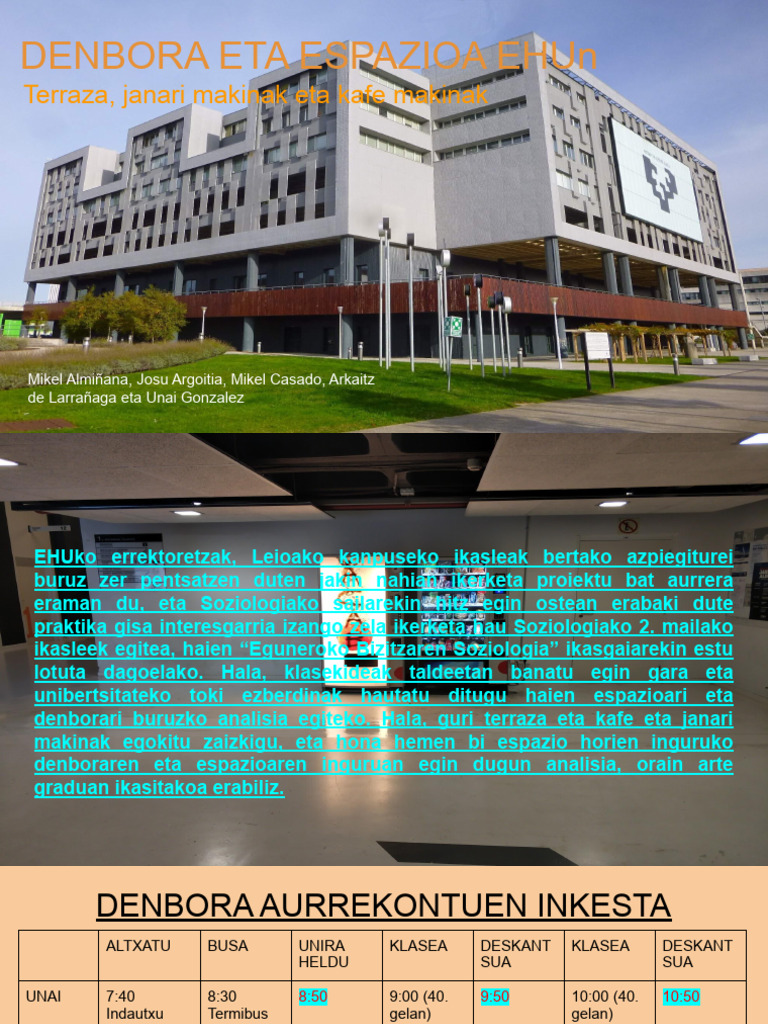 ESPAZIOA ETA DENBORA | PDF