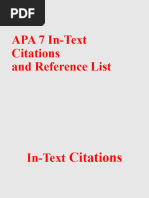 In-Text References - APA 7th Referencing Style - Library Guides at ...