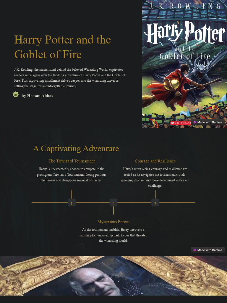 Harry Potter and The Goblet of Fire | PDF | Courage | Harry Potter