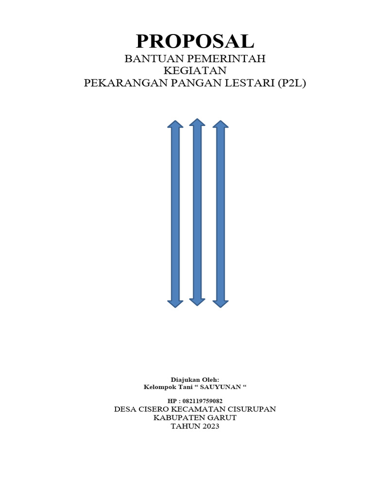 Proposal p2l Sauyunan 1-2 | PDF | Teknologi & Rekayasa