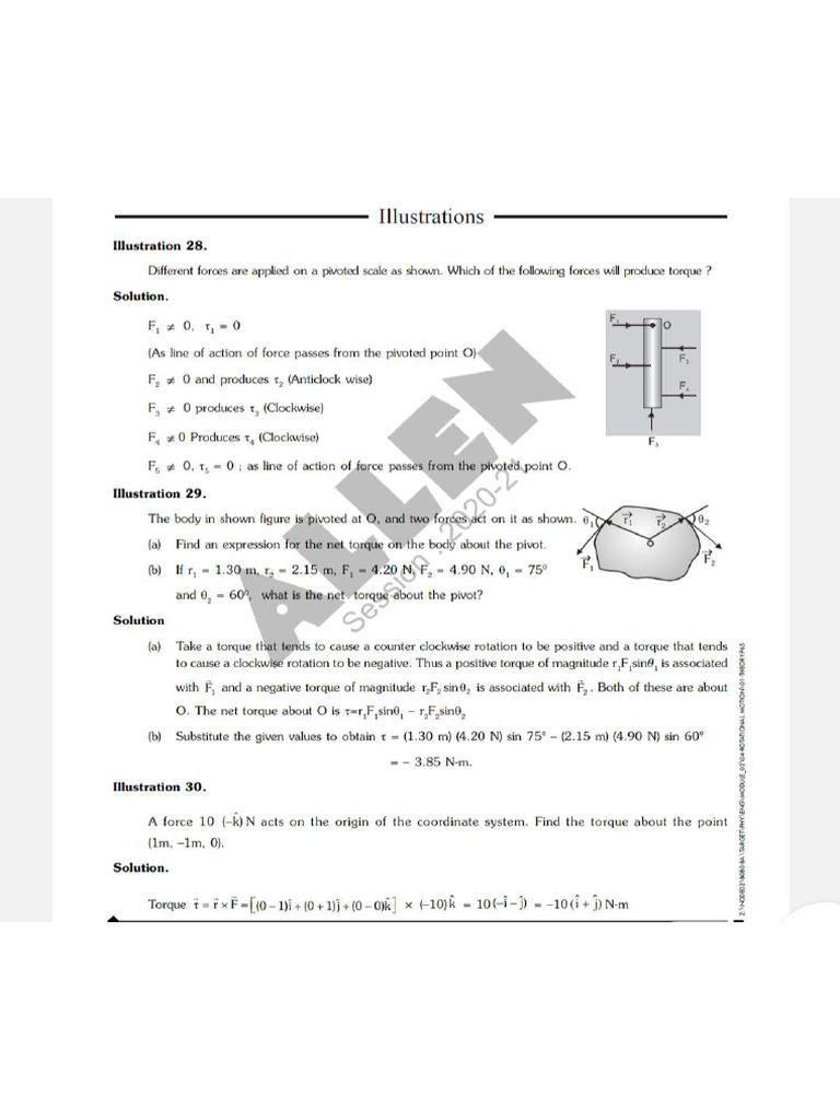 Torque Solved Example | PDF