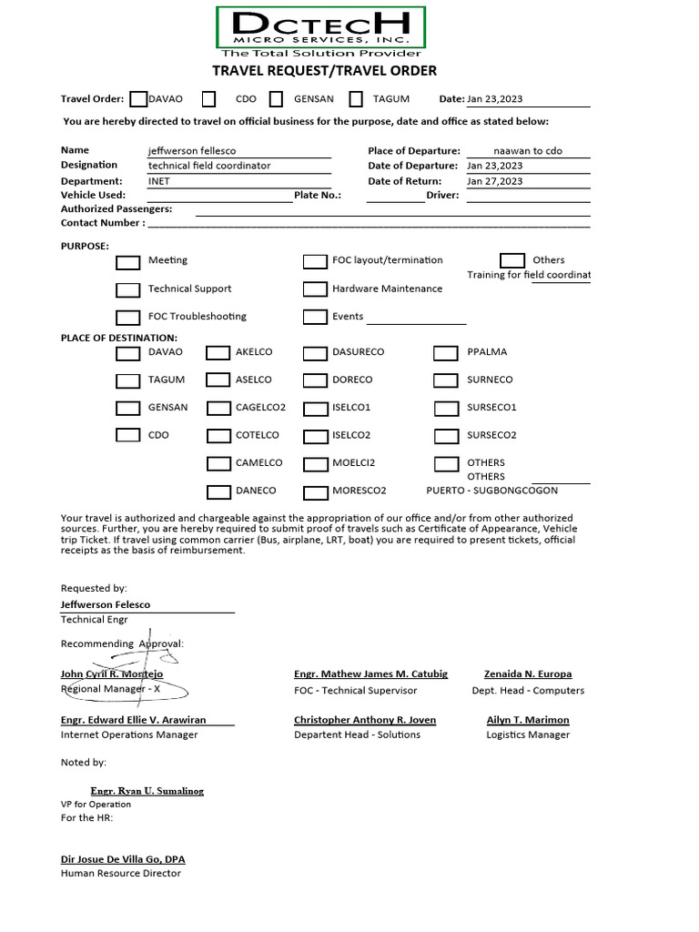 Travel Order Soft New | PDF | Technology & Engineering