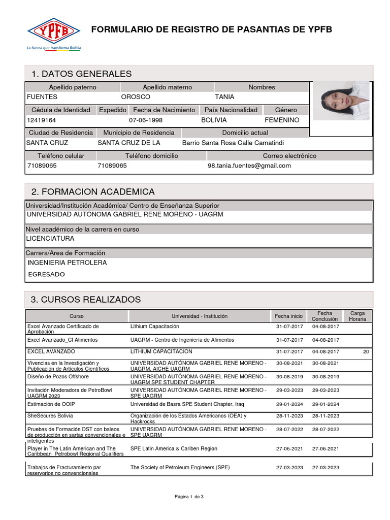 Formulario Arreglar | PDF | Universidad | Science