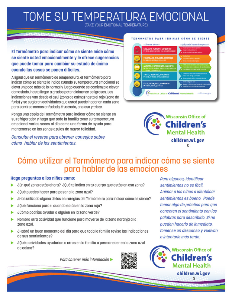 How to Use Feelings Thermometer - Spanish | PDF