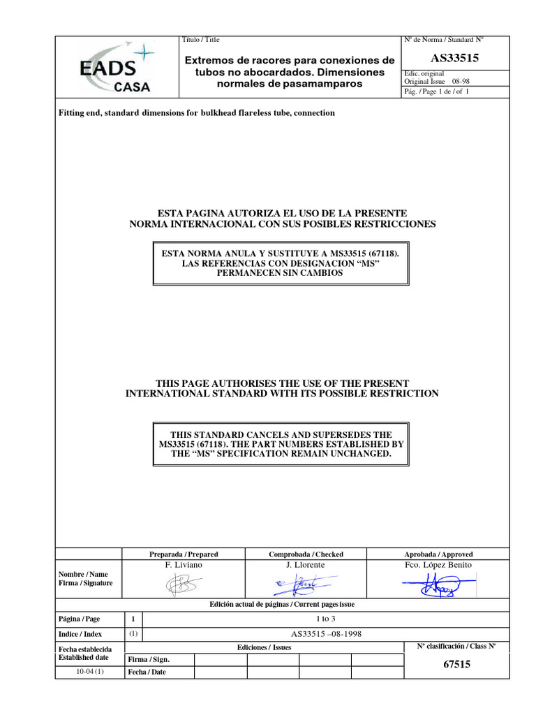 AS33515 REV 1 (01-10-04) | PDF