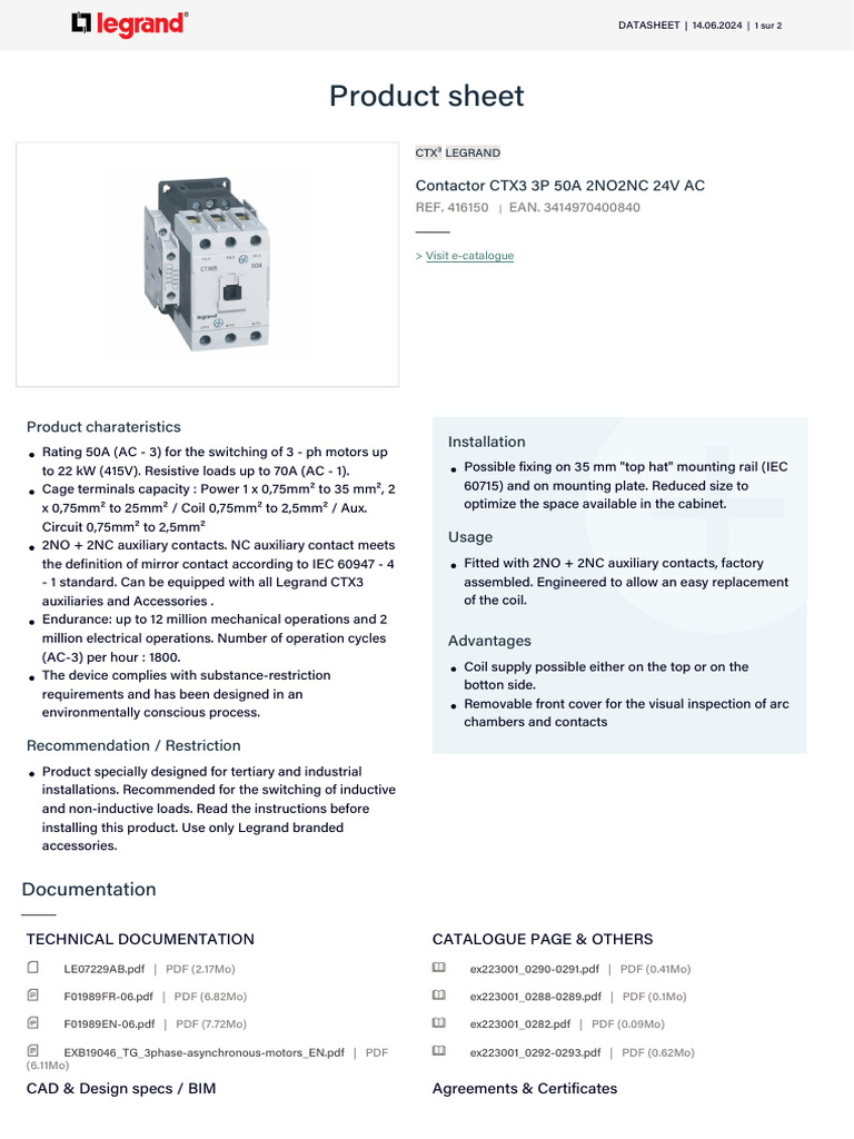 416150-ProductSheet | Download Free PDF | Power (Physics) | Electric Power