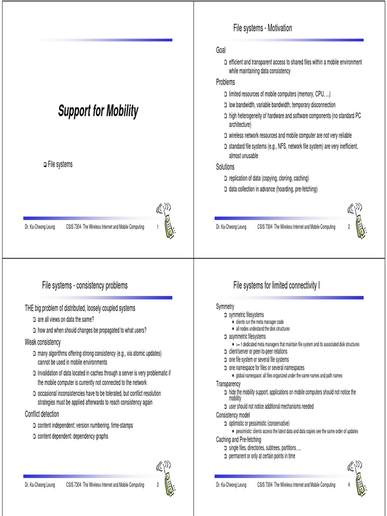 Lecture 8 | PDF | Cache (Computing) | File System
