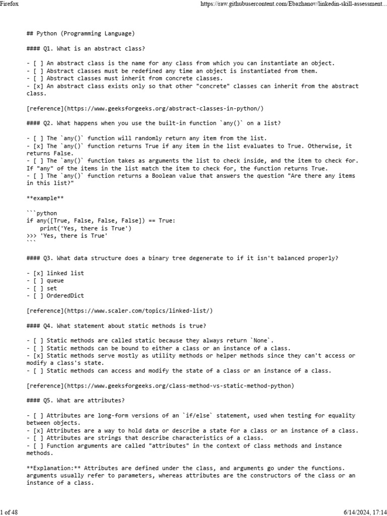Python Quiz Md Pdf Class Computer Programming Method Computer Programming 