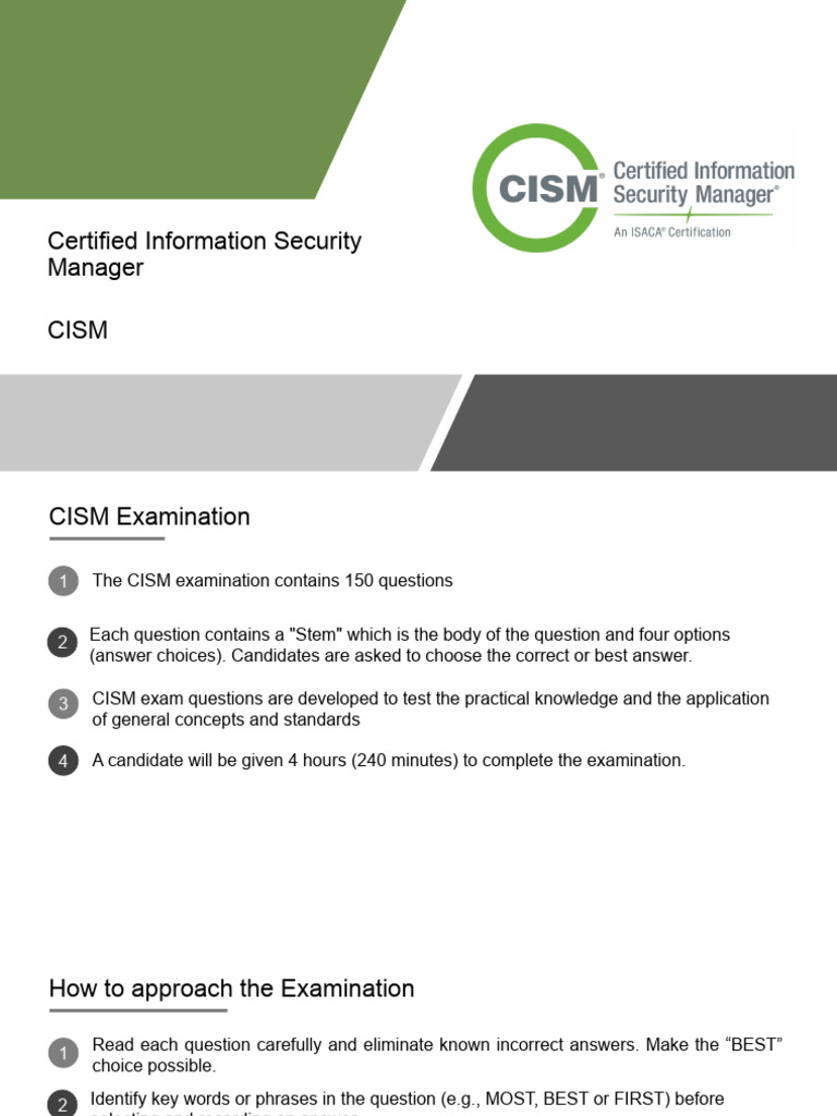 CISM Domain 1 Update 2 New Format | PDF | Information Security | Governance