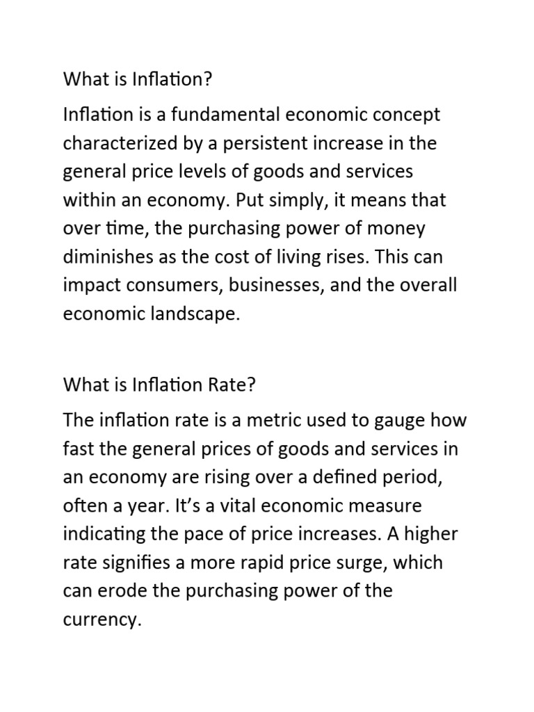 Inflation | PDF | Cost Of Living | Inflation