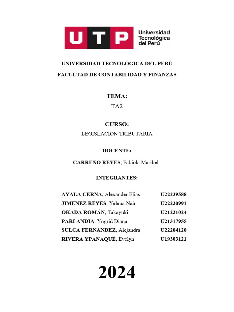 Ta2 - LT | PDF | Impuestos | Bancos