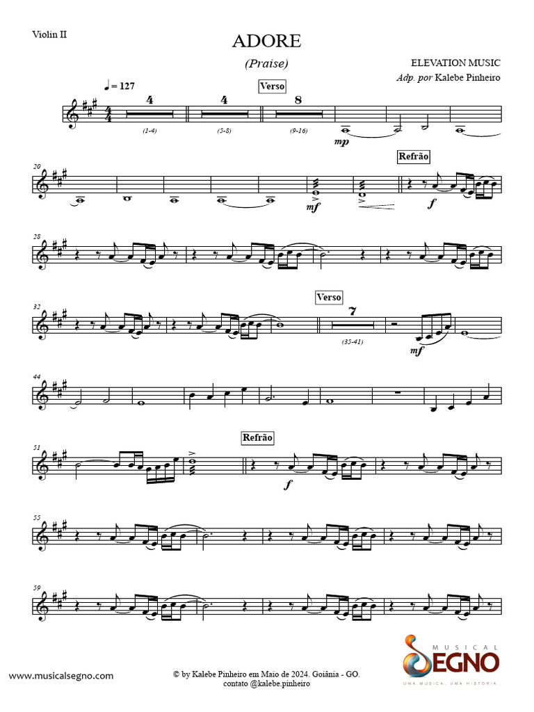 Adore - Corte - Violin II | PDF