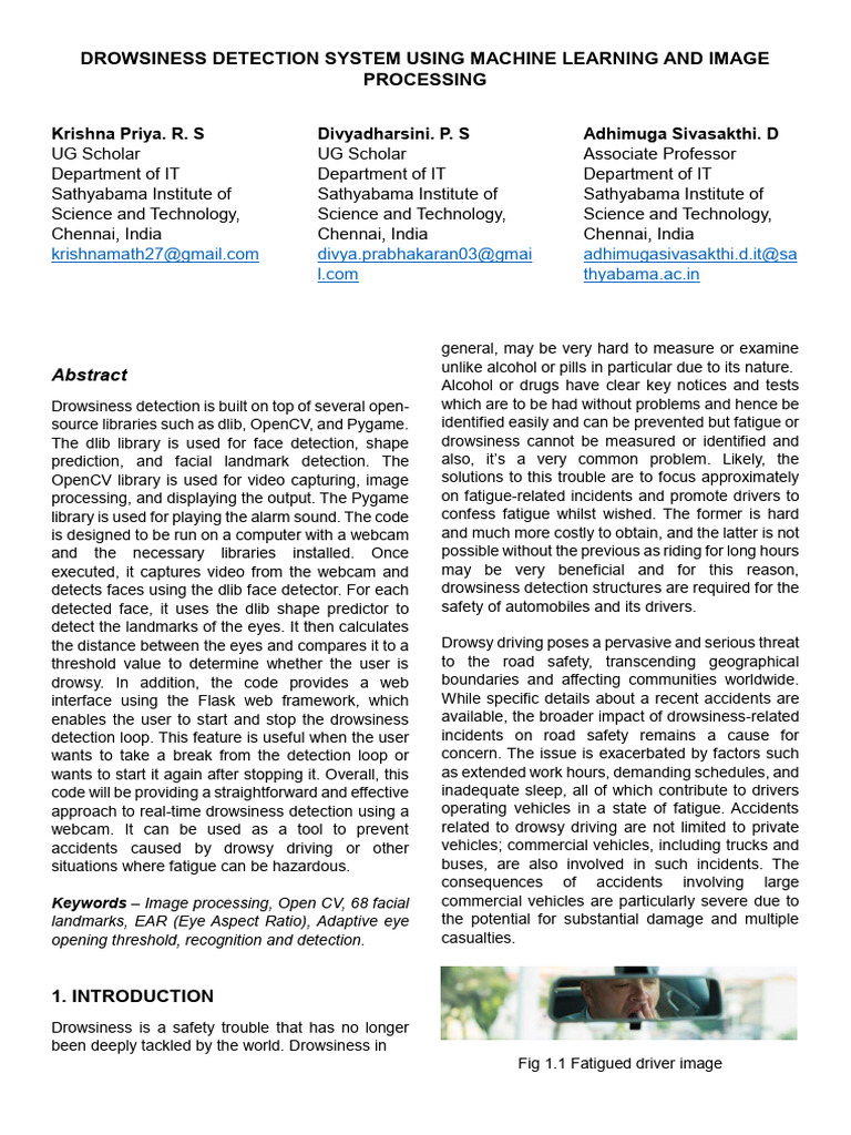DROWSINESS - DETECTION - SYSTEM - USING - MACHINE - LEARNING - AND - IMAGE - PROCESSING (1) CLR ...