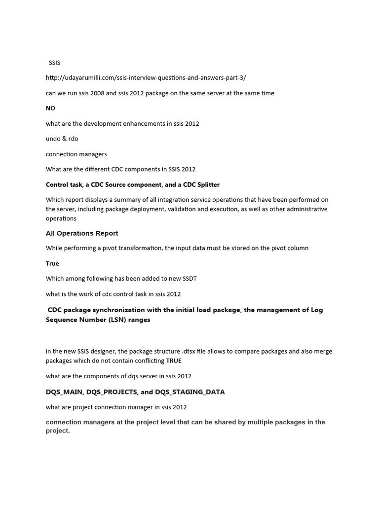 SSIS | PDF | Microsoft Sql Server | Databases