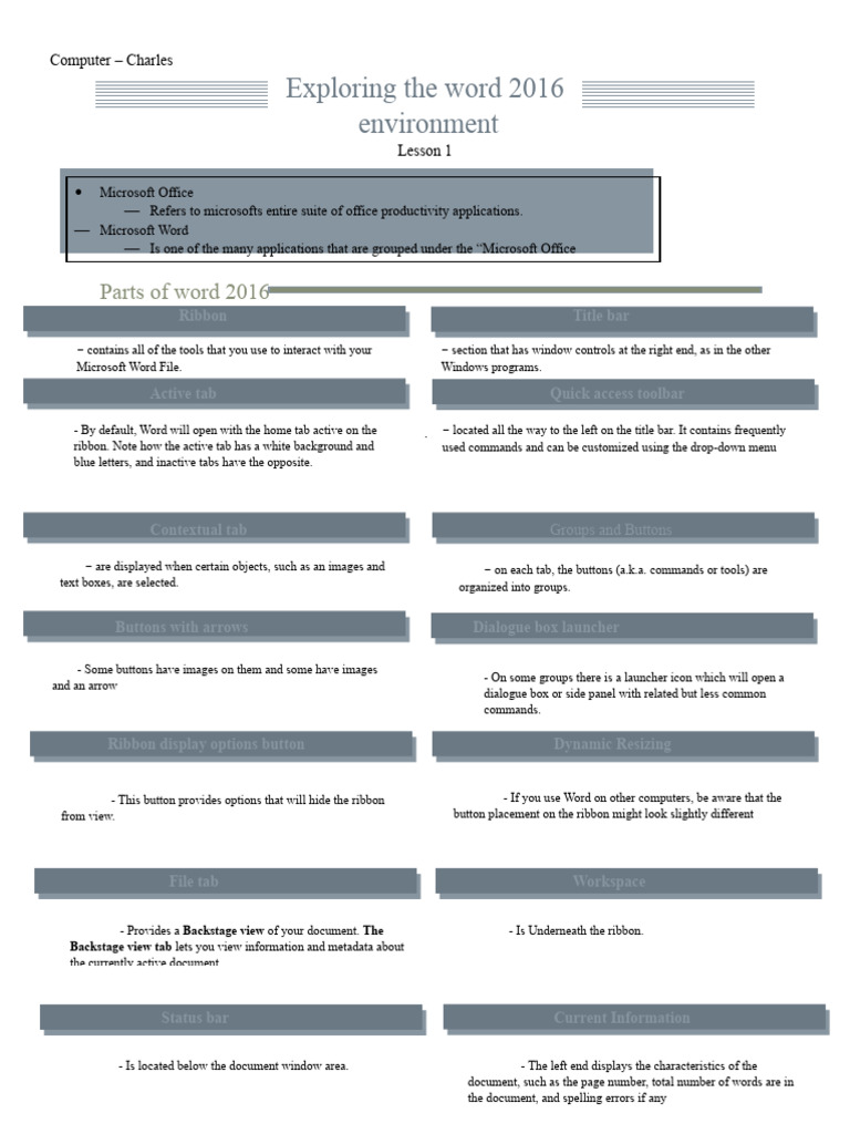 Computer 7 1st Grading Reviewer | PDF | Window (Computing) | Graphical User Interfaces