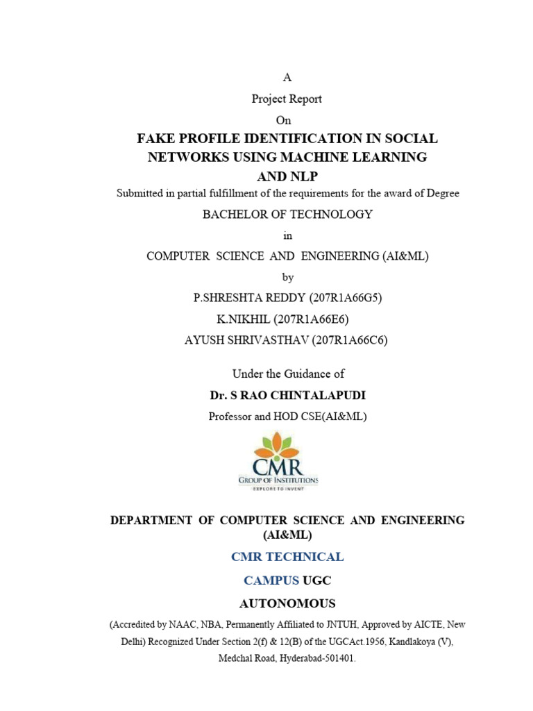 Sample copy of Major Project Report | Download Free PDF | Support Vector Machine | Machine Learning