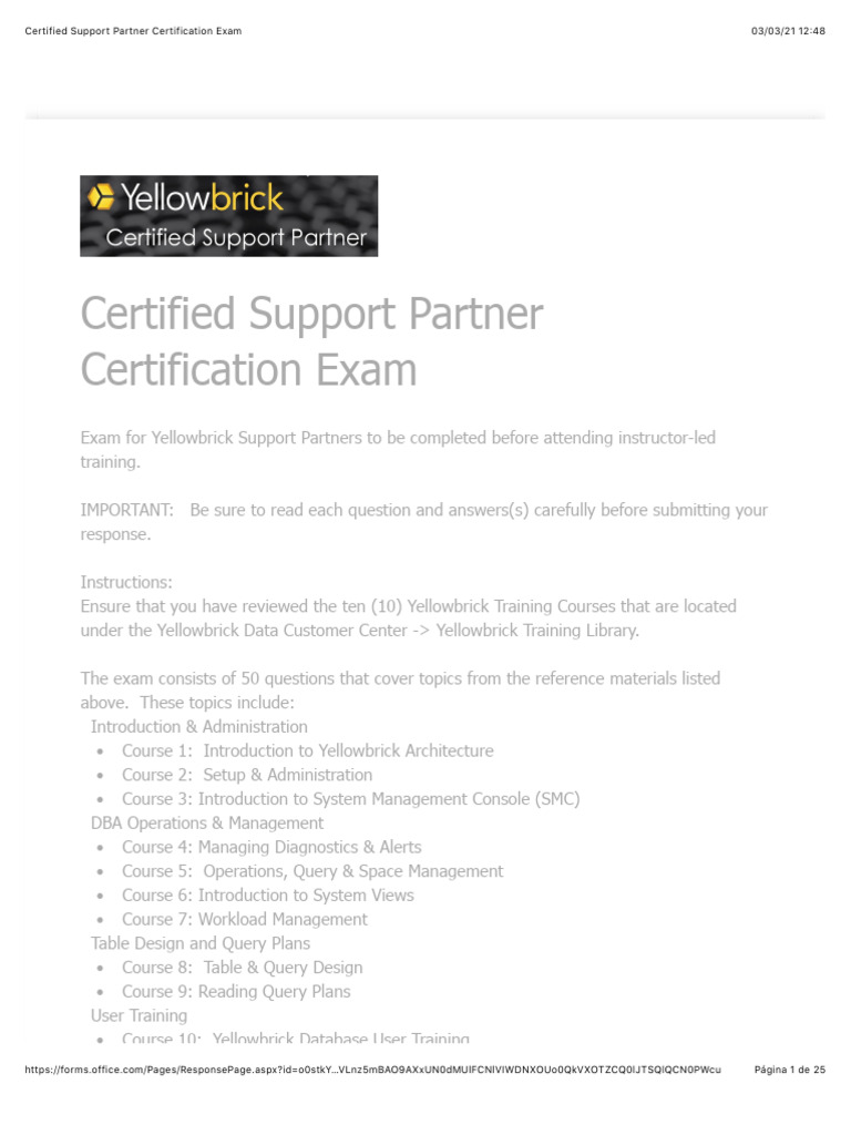 Certified Support Partner Certification Exam | PDF | Scalability | Acid