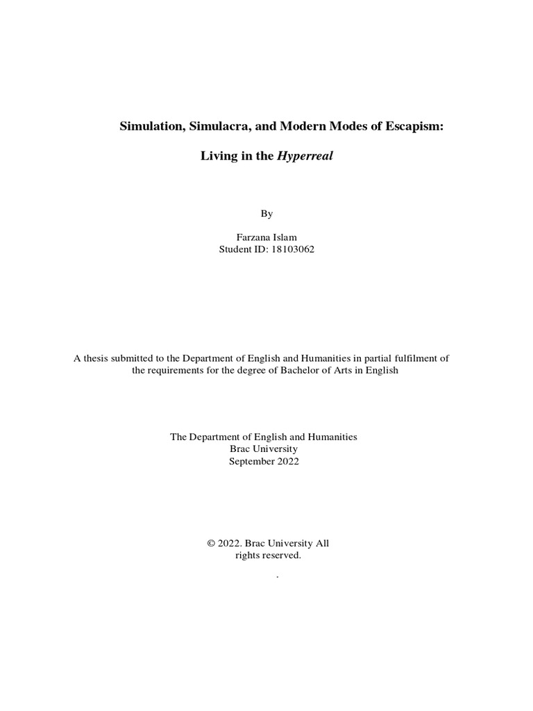 simulacra and mechanical reproduction | PDF