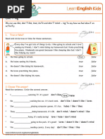 Like + Ing Activities Worksheet | PDF