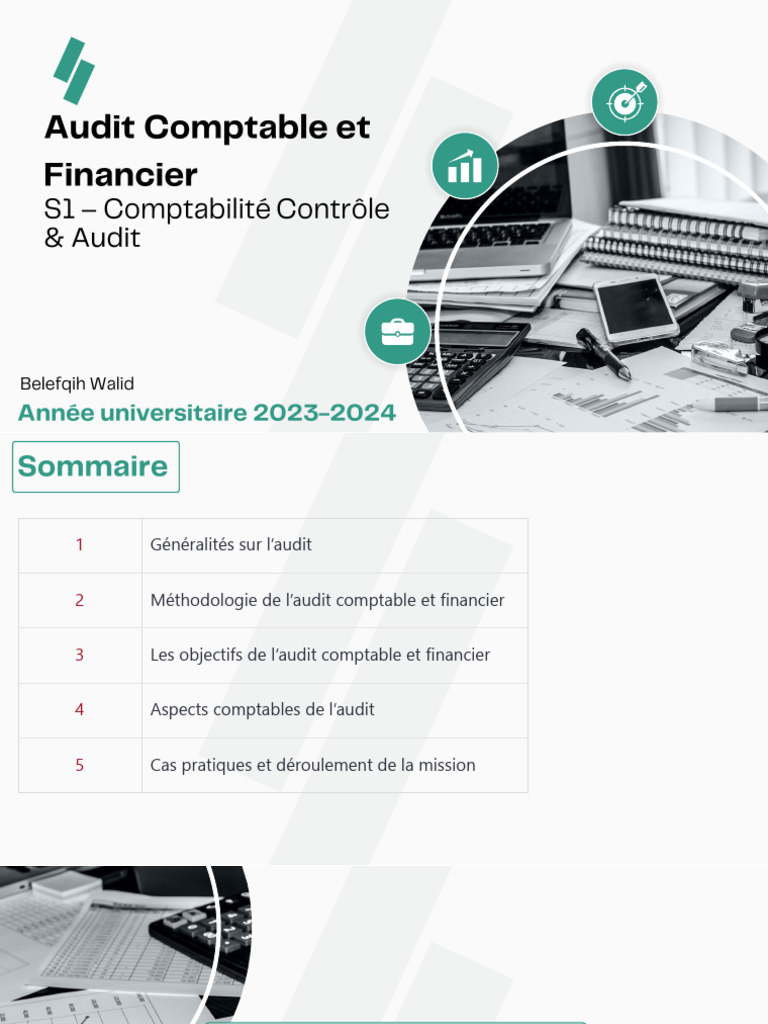 Guide Complet de l'Audit Comptable et Financier | PDF | Audit financier | Comptabilité
