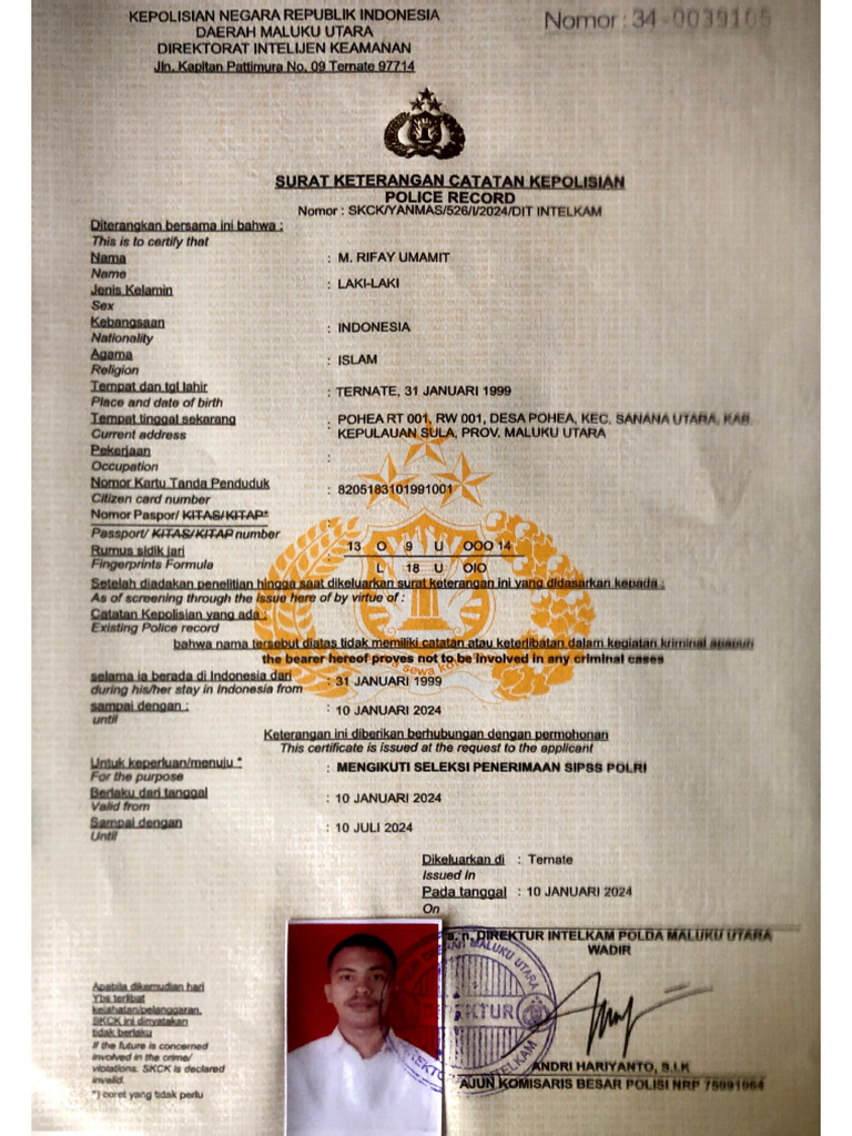 Fay SKCK Sipss | PDF