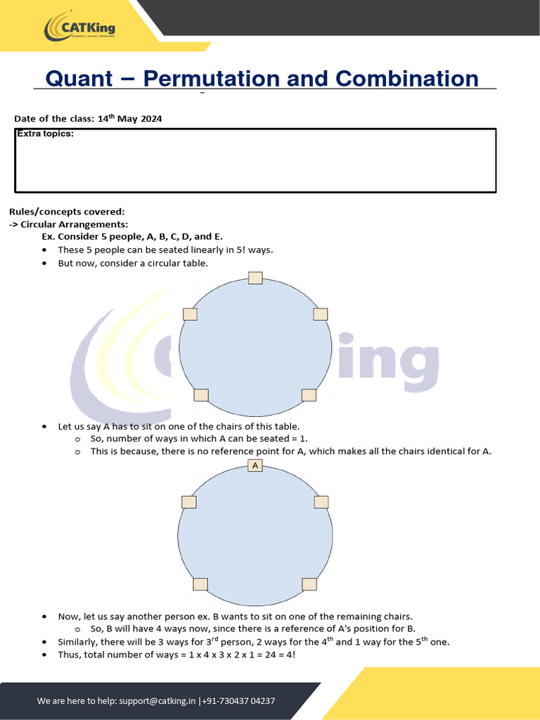 14th May A3 Quant Permutations and Combinations | PDF | Mathematics ...