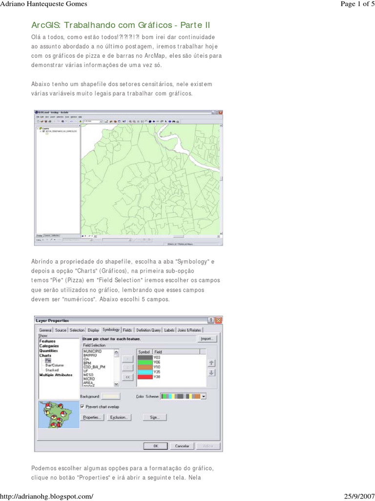 ArcGIS Trabalhando com Gráficos - Parte II | PDF