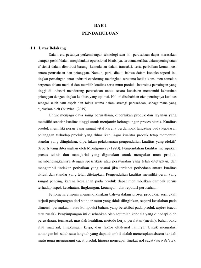 Skripsi Six Sigma Dmaic | PDF