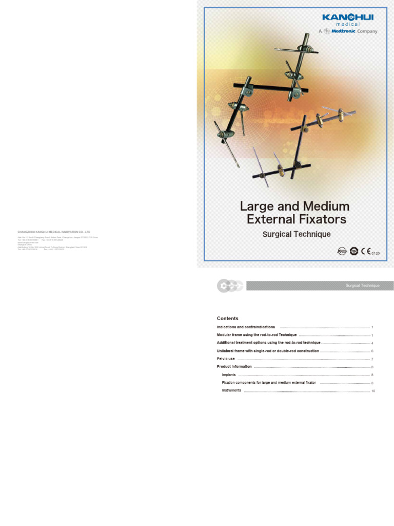 KH Surg Tech-Modular External Fixator (Large & Medium) 2015 | PDF ...