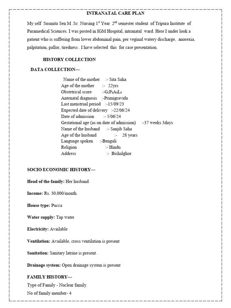 Intranatal Case Study: PROM Management | PDF | Childbirth | Pregnancy