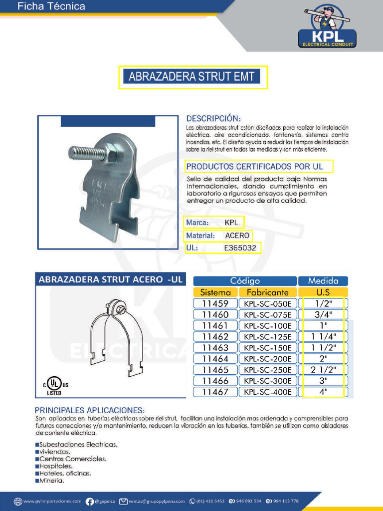 Abrazadera Strut | PDF