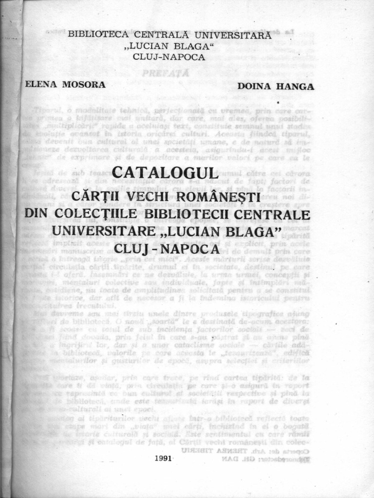 Catalogul Cartii Vechi Romanesti | PDF