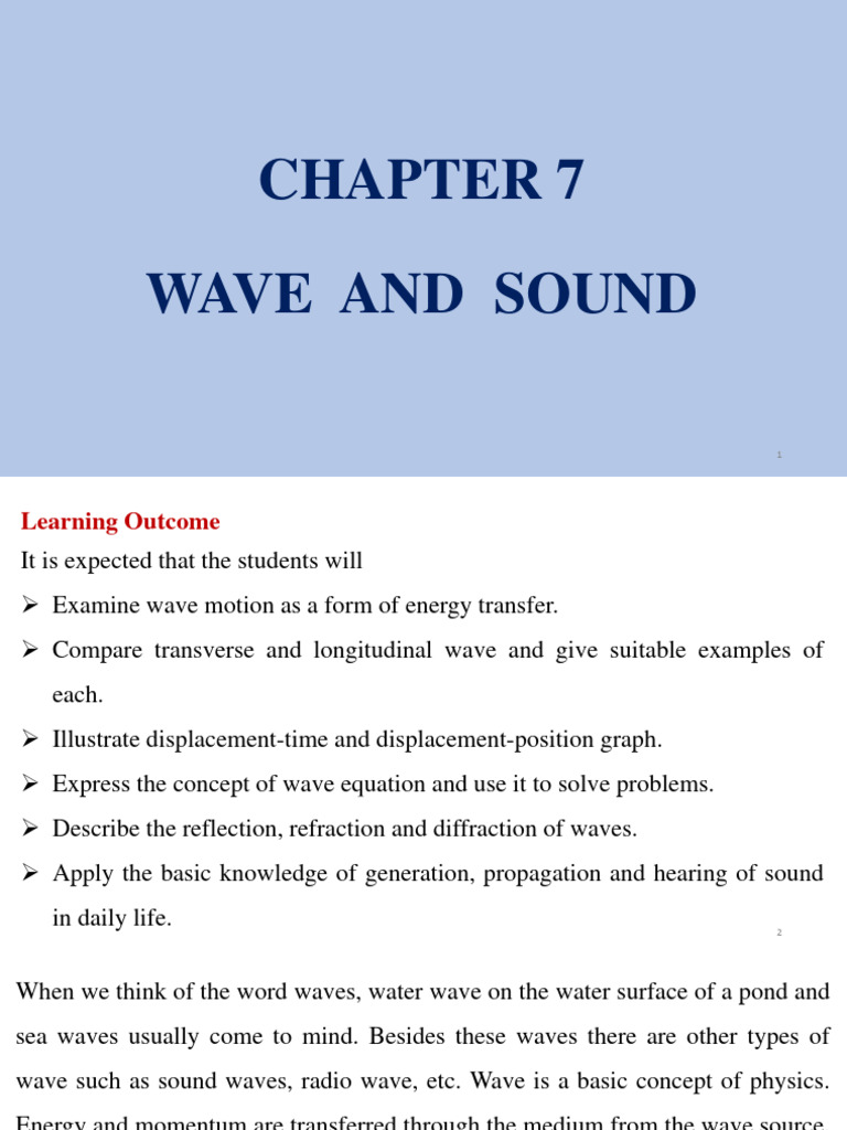 Wave and Sound | PDF | Waves | Frequency