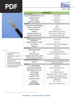 Cable Velocity Factor and Loss Data | PDF | Coaxial Cable | Polyethylene